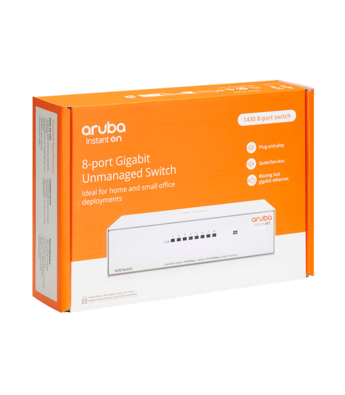 R8R45A - Switch Aruba Instant On 1430 8G (R8R45A) - Crenova.ma