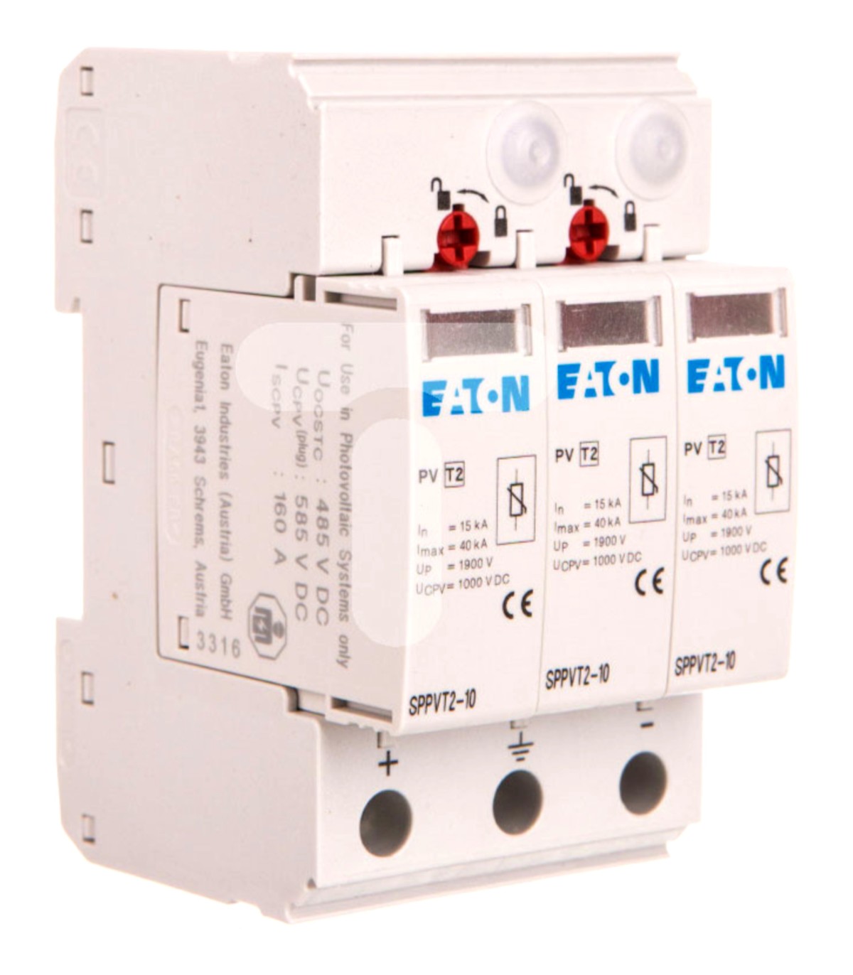 Parafoudre DC débrochable Eaton 1000VDC 2+N pôles avec | Prix Maroc